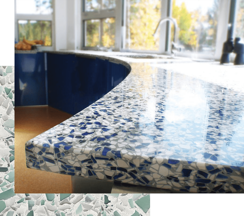 Recycled Glass - Countertops of Memphis
